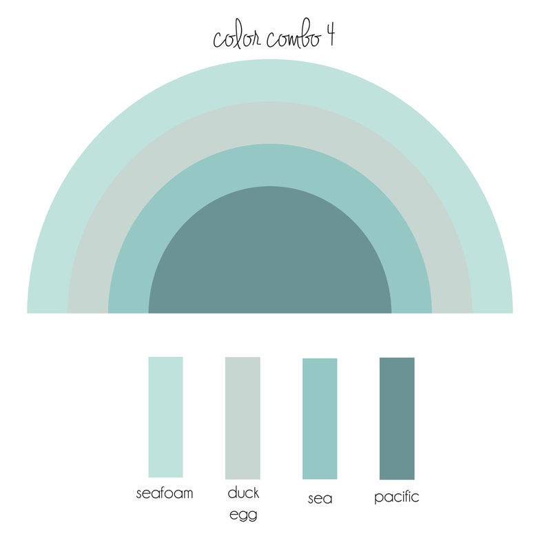 Rainbow Arch Wall Decal, Bed Arch Sticker, Arch Headboard Wall Decal ...