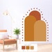Color Block Arch Decal Large Arches Arch Wall Decal Mid - Etsy
