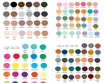 Printed Color Chart for Custom Wall Decal Orders Test Decal - Etsy