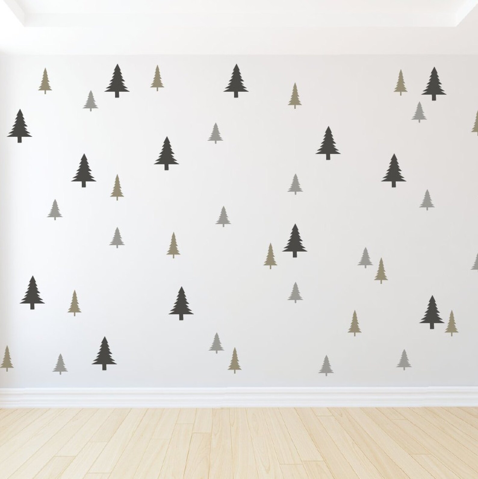 Individual Pine Tree Decals Pine Tree Wall Stickers Wall - Etsy