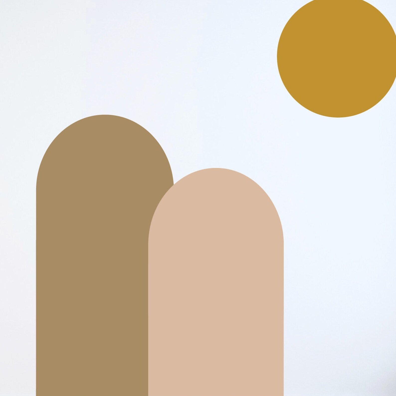 Arch Wall Sticker / Color Block Arch Decals / Arch Color Decal - Etsy