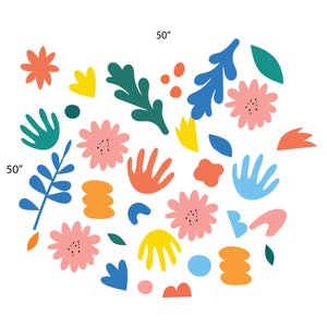 Abstract Wall Decals - Bright Pattern, Colorful, Floral, Abstract ...