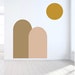 Arch Wall Sticker / Color Block Arch Decals / Arch Color Decal - Etsy
