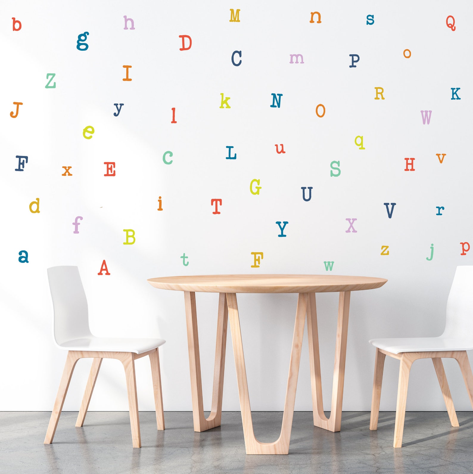 ABC Letter Wall Decals - Etsy