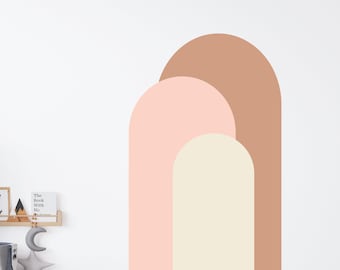 Arch Wall Sticker / Color Block Arch Decals / Arch Color Decal / Boho ...