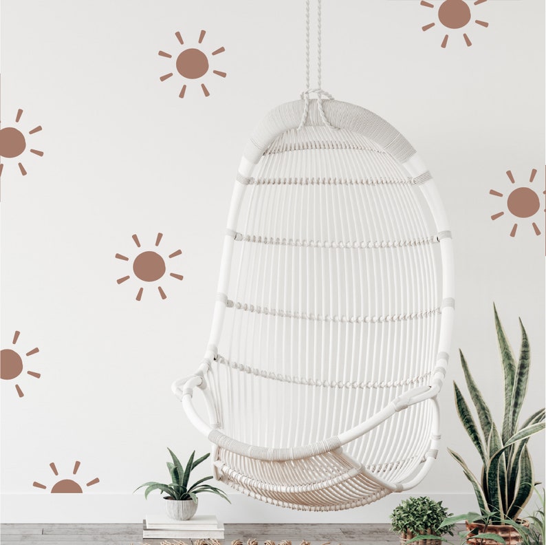Wall Decal Boho Sun Sun Wall Sticker - Etsy