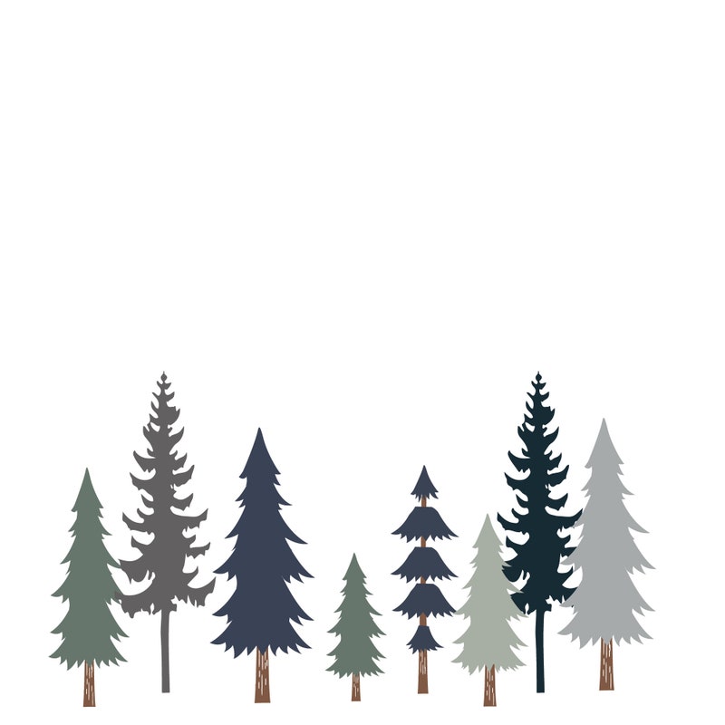 Pine Tree Decals - Etsy