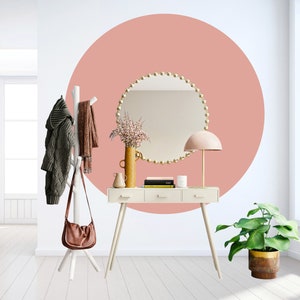 Circle Wall Decal Large Round Wall Decal, Color Block Shape Wall Decal ...