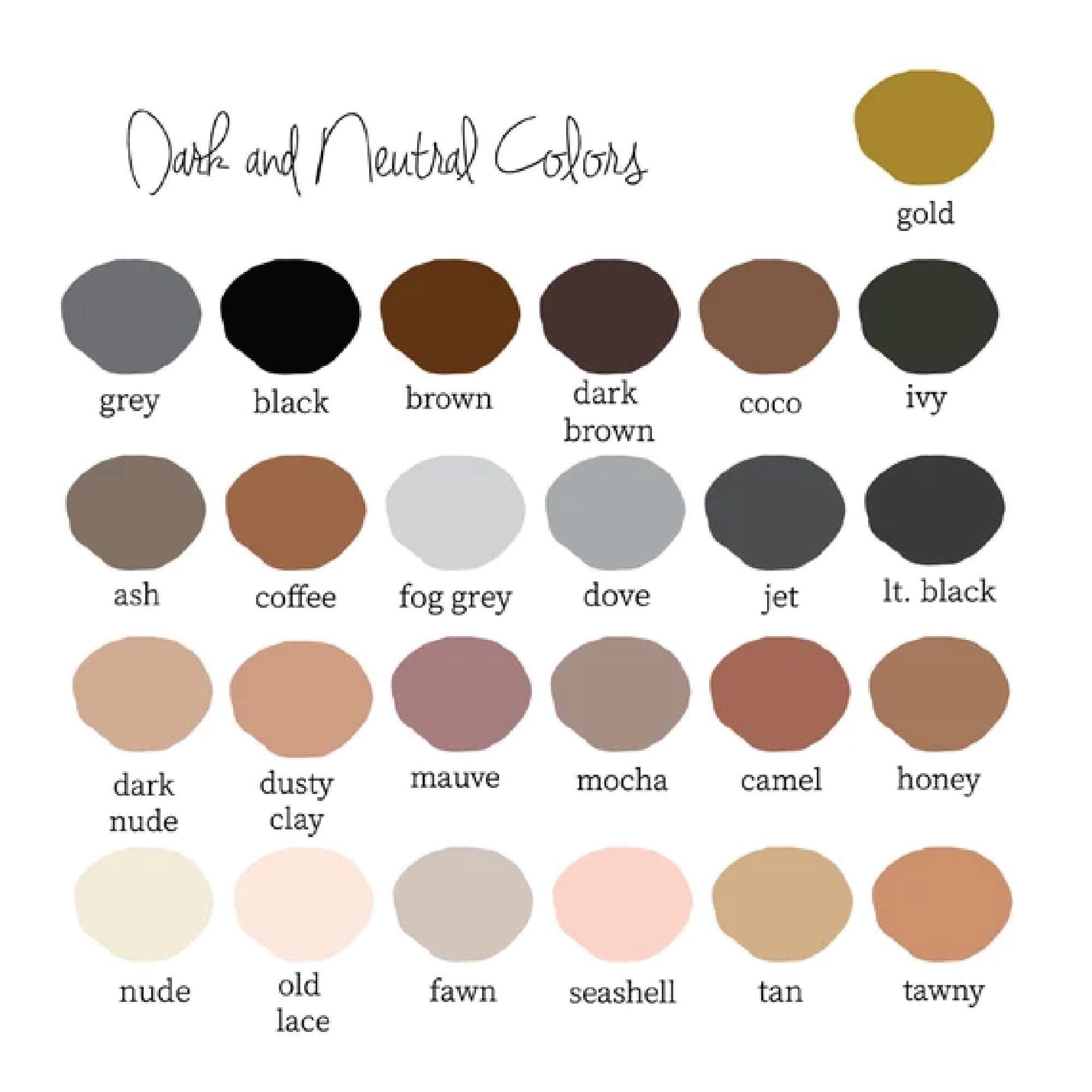 SAMPLE Wall Decal - Color Chart - Etsy