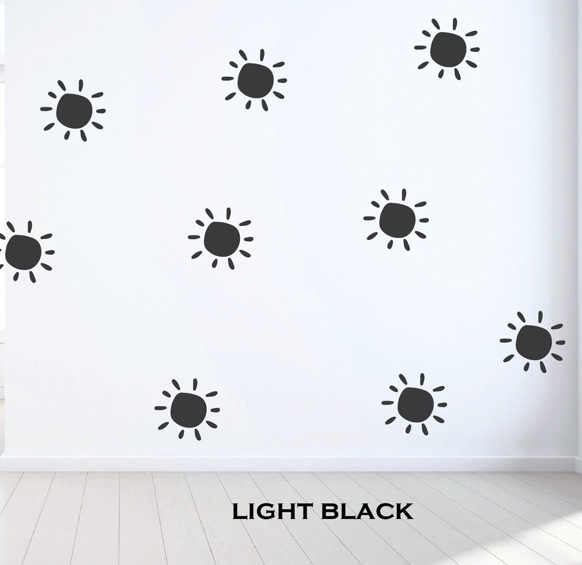 Wall Decal - Boho Sun - Sun Wall Sticker - Sun Wall Decals - Modern ...
