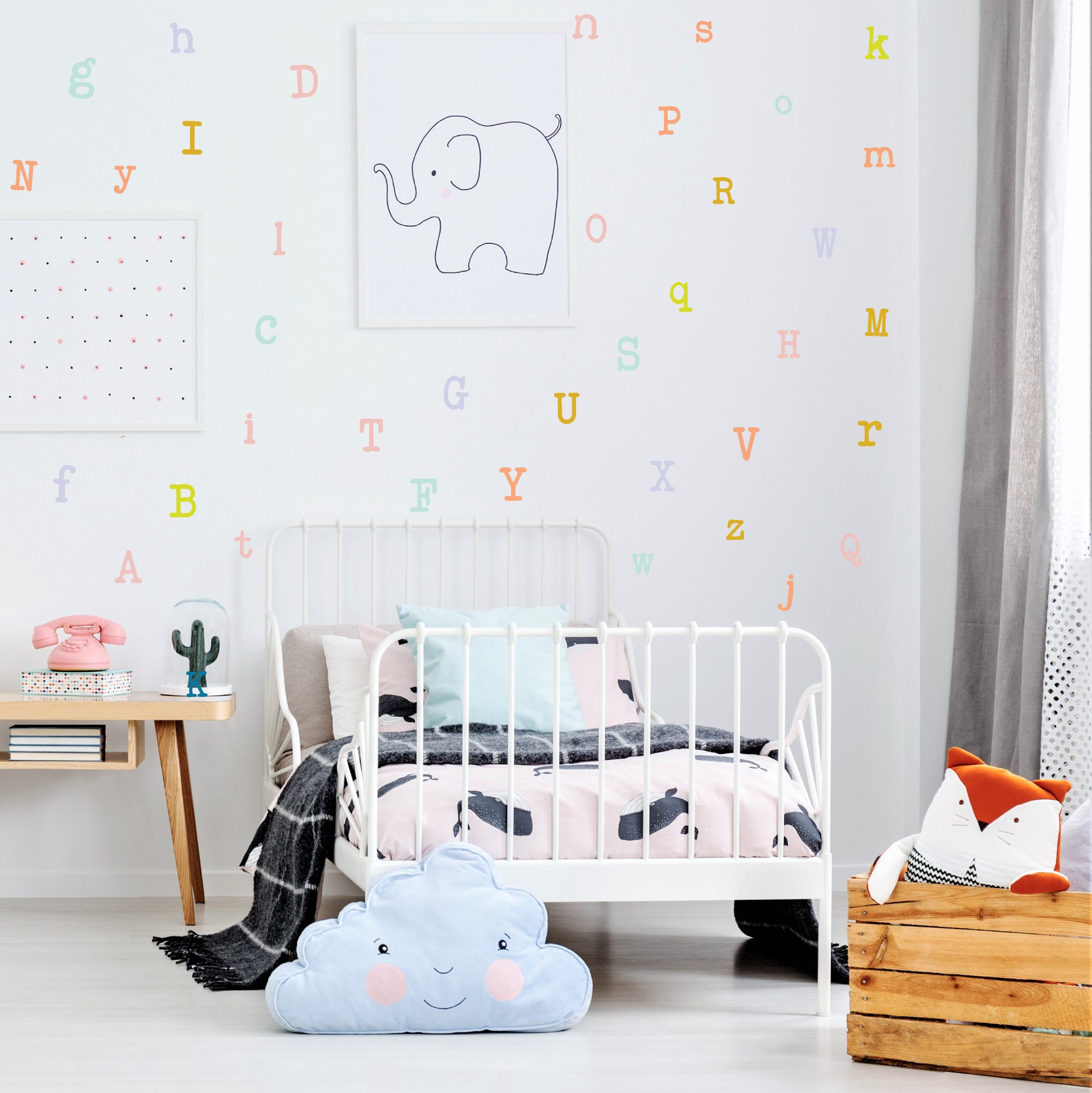 ABC Letter Wall Decals - Etsy