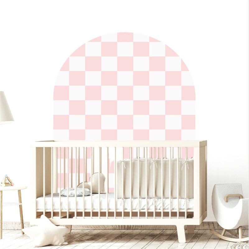 Pink Checkered Wallpaper - Etsy