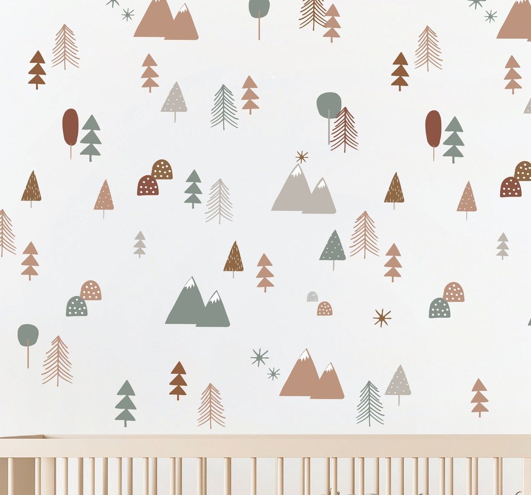 Wall Decal - Magical Woodland - Forest Nursery - Kids Room Wall Decor ...