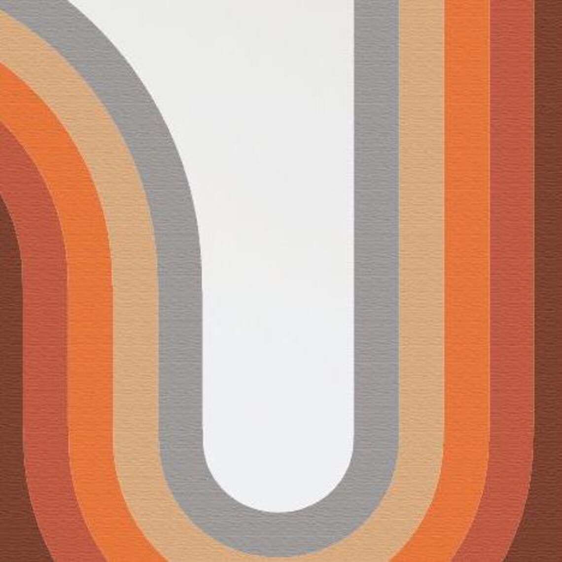 Fabric Wall Decal - Retro Stripe Wall Decal - Colorful Curve Stripes ...