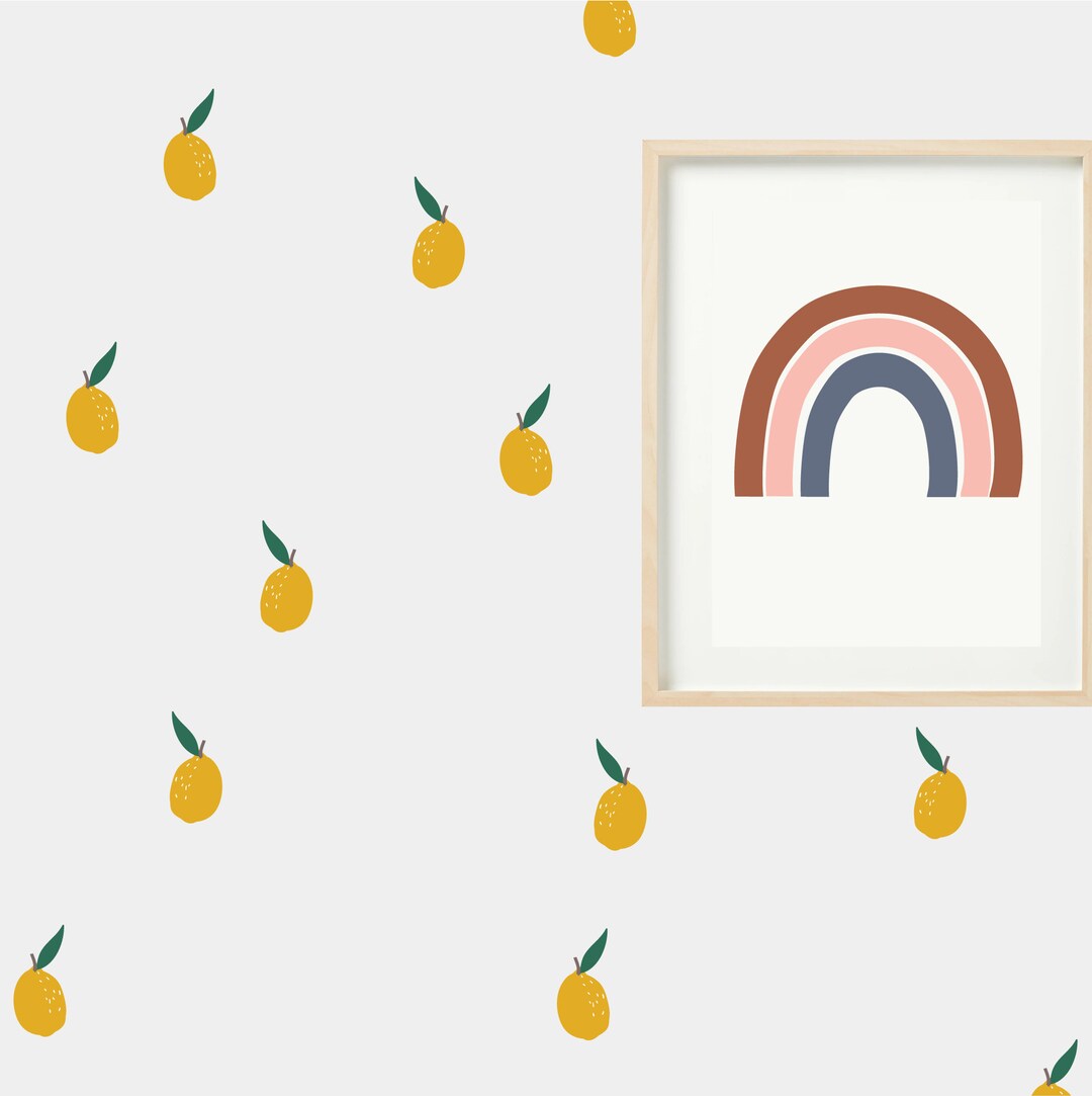 Lemon Wall Decals , Lemon Kitchen Decor, Laundry Room Wall Stickers ...