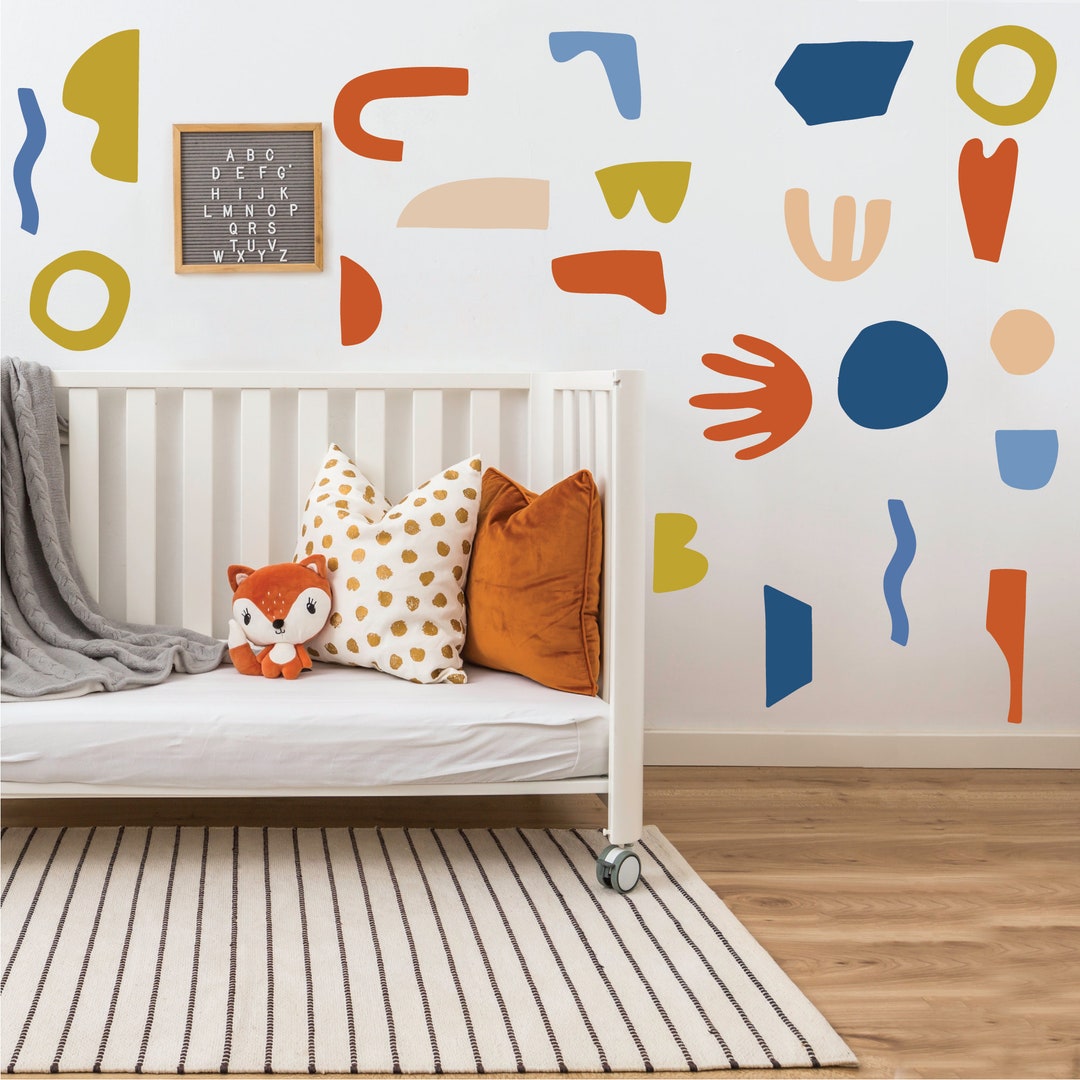 Abstract Wall Decals - Bright Pattern, Colorful, Floral, Abstract ...