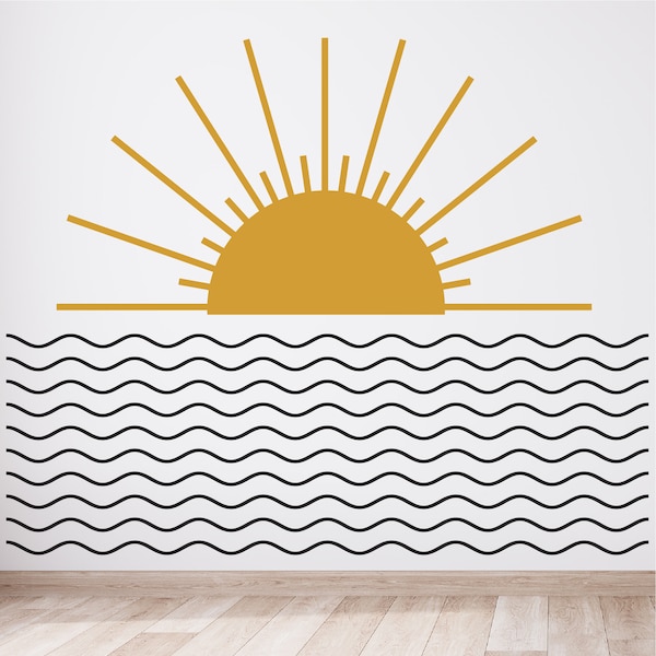 Ocean Wave Mural - Etsy