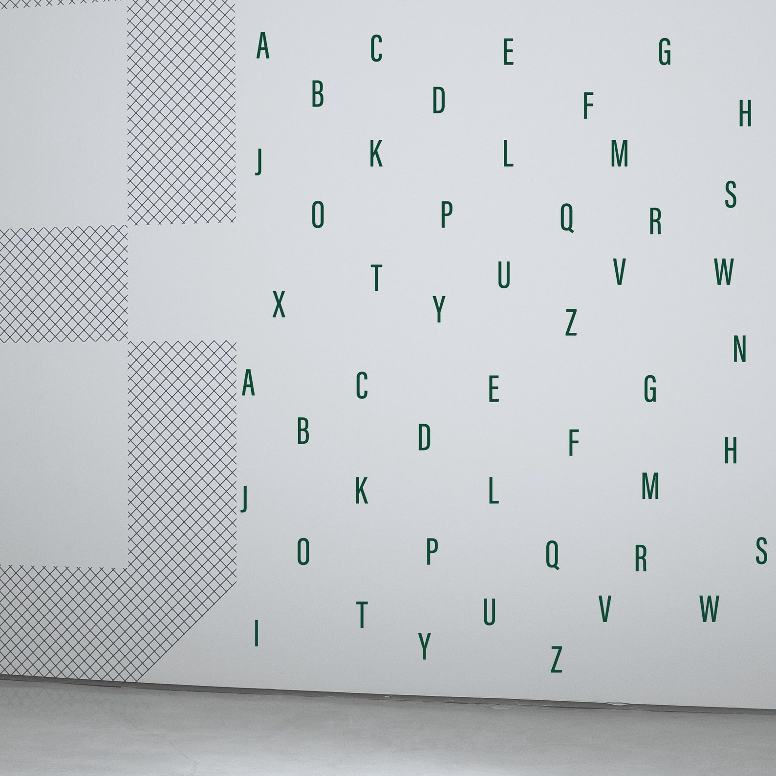 Alphabet Letters Wall Decals - Etsy