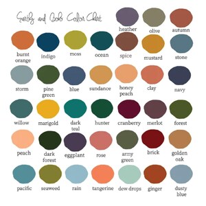 SAMPLE Wall Decal - Color Chart - Etsy UK