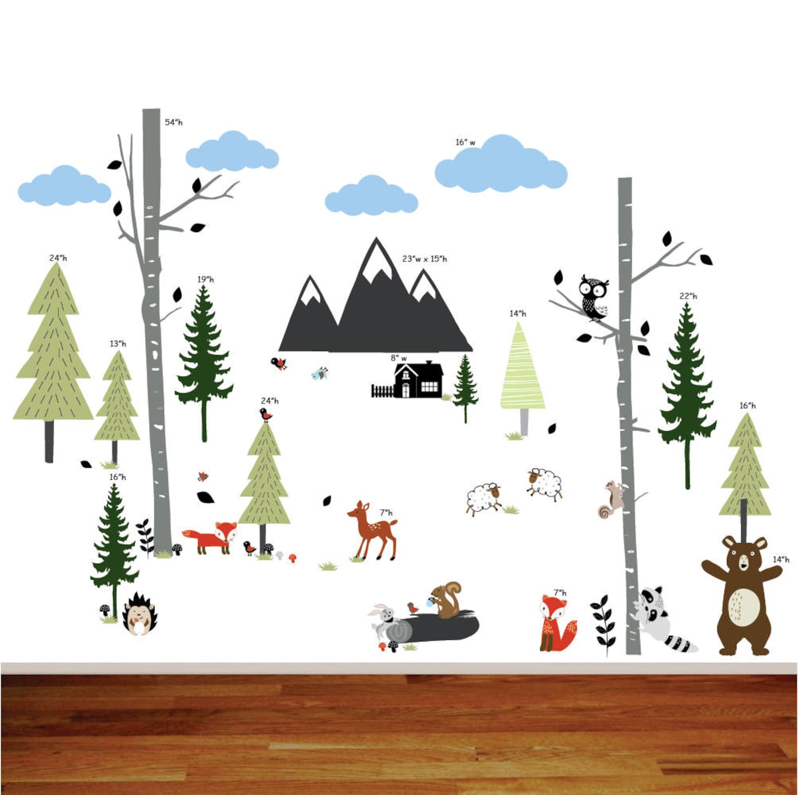 Children's Wall Decal Baby Wall Decal Nursery Wall | Etsy