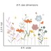 Kids Room Decals, Wildflower Wall Decals • 50+ Color Options • Multiple ...