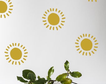 Wall Decal Boho Sun Sun Wall Sticker | Etsy