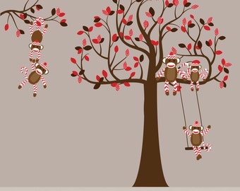 Sock Monkey Wall | Etsy