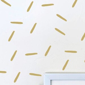 Wall Decal Thin Paint Lines Thin Lines Gold Line Decals Modern ...
