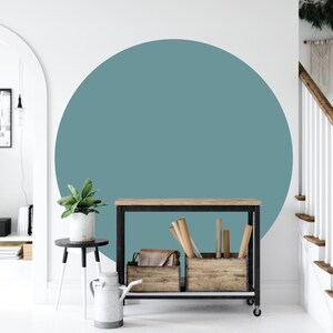 Circle Wall Decal Large Round Wall Decal, Color Block Shape Wall Decal ...