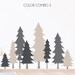 Large Pine Tree Decals Pine Tree Wall Stickers Nursery - Etsy