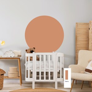 Circle Wall Decal Large Round Wall Decal, Color Block Shape Wall Decal ...