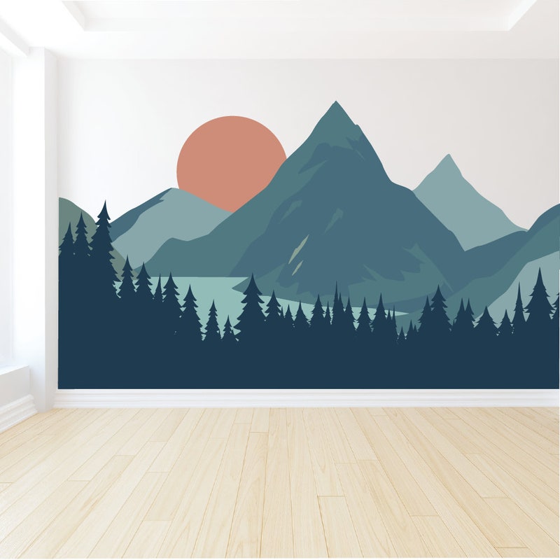 Large Wall Murals Forest - Etsy
