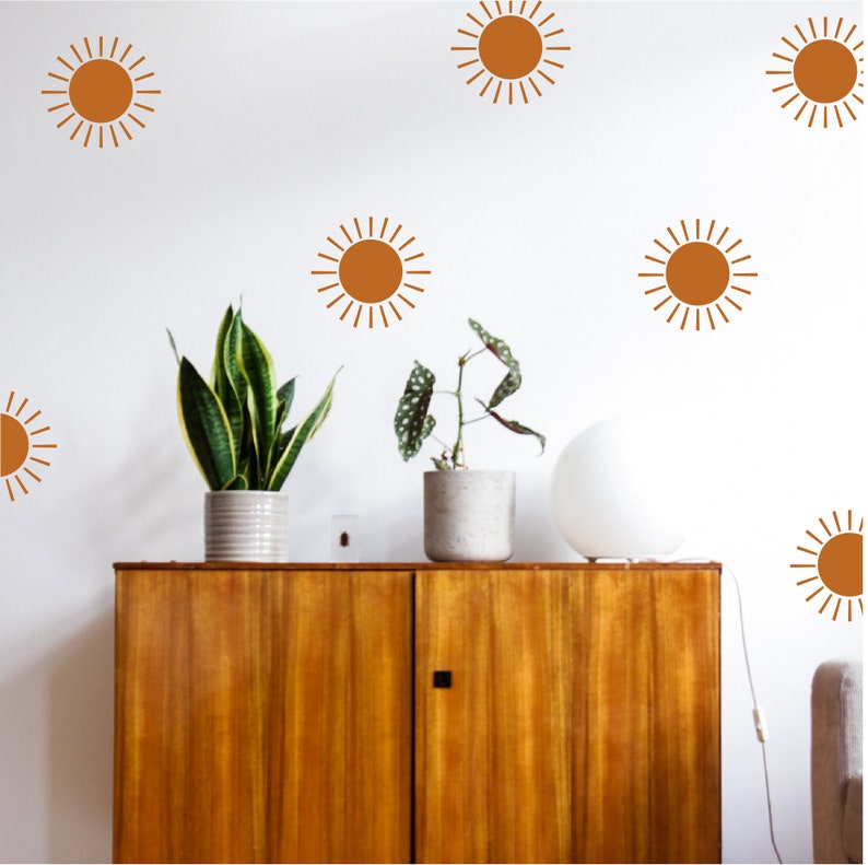 Wall Decal - Boho Sun - Sun Wall Sticker - Etsy