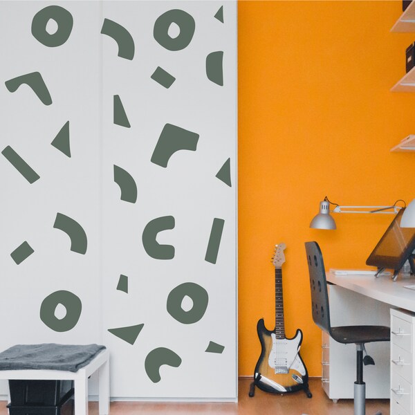 Geometric Wall Decal - Etsy