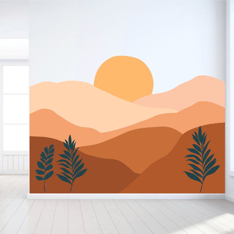 Sunset Wall Decal - Etsy