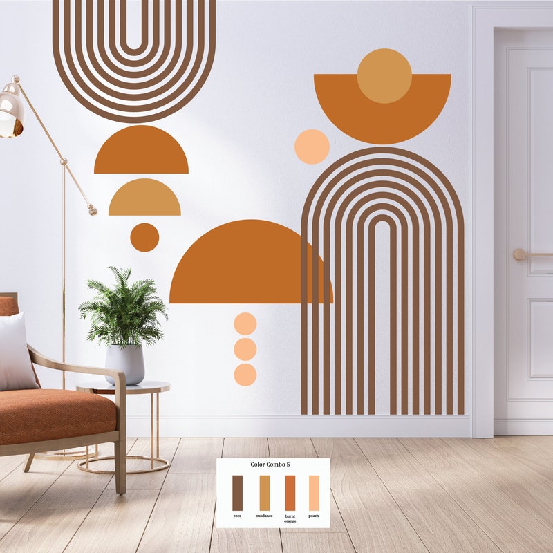 Geometric Wall Decal - Etsy