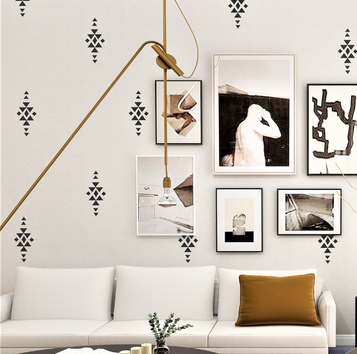 Tribal Patterns Wall Decals indian Pattern Decor Aztec Wall - Etsy