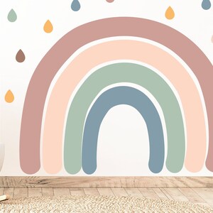 Large Rainbow Wall Decal, Large Rainbow Decal, Wall Sticker, Wall ...