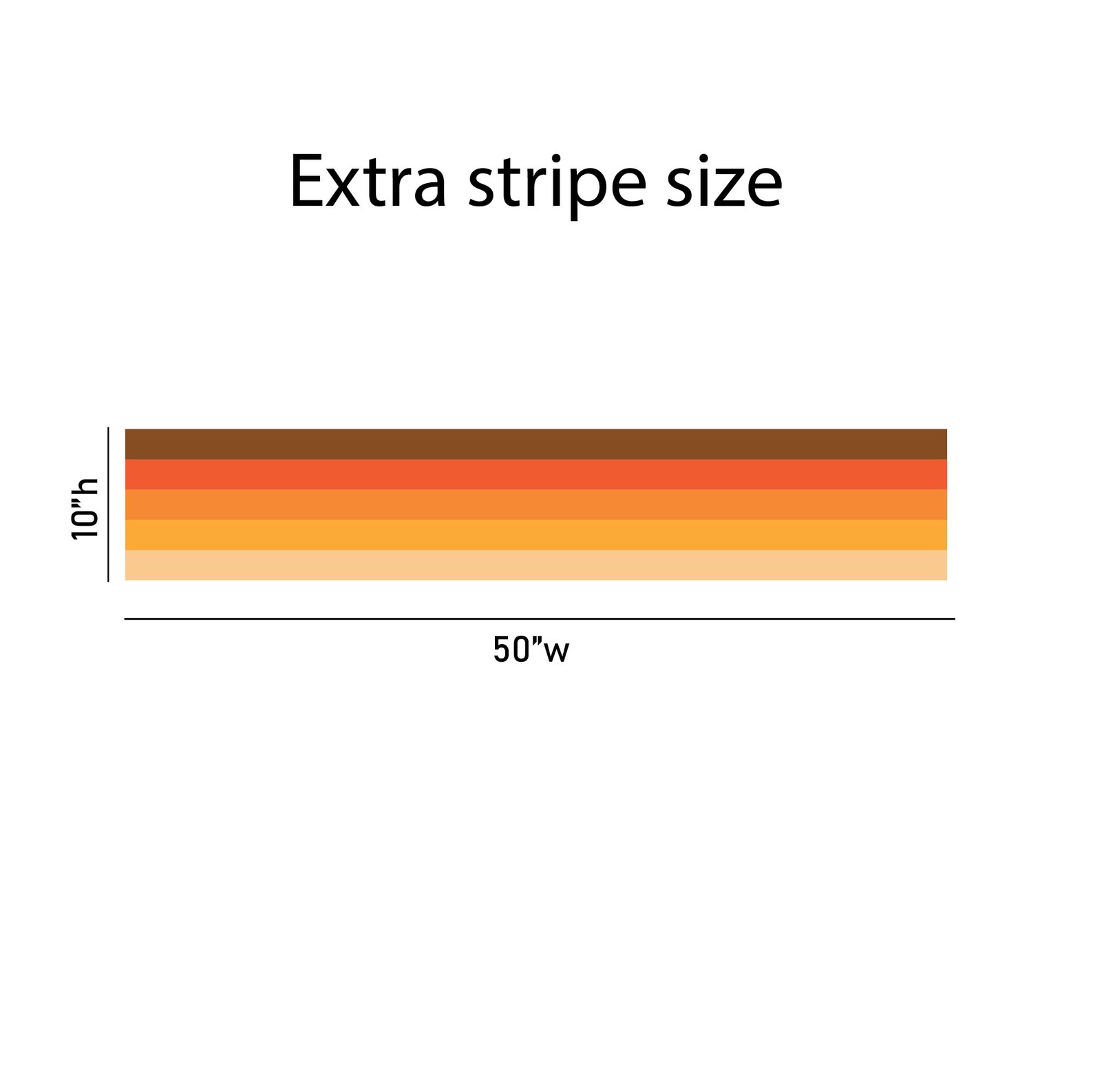 Fabric Wall Decal - Retro Stripe Wall Decal - Colorful Curve Stripes ...