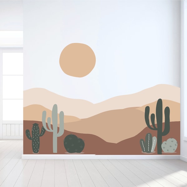 Desert Wall Mural - Etsy