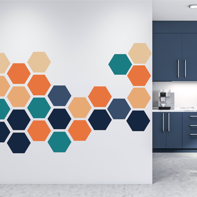 Hexagon Wall Stickers - Etsy