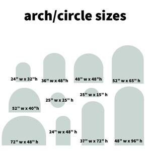 Duck Egg Pastel Arch Wall Decal, Abstract Color Block Sticker - Etsy