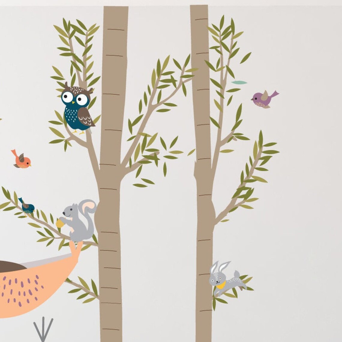 Forest Themed Trees - Wall Decals - Etsy
