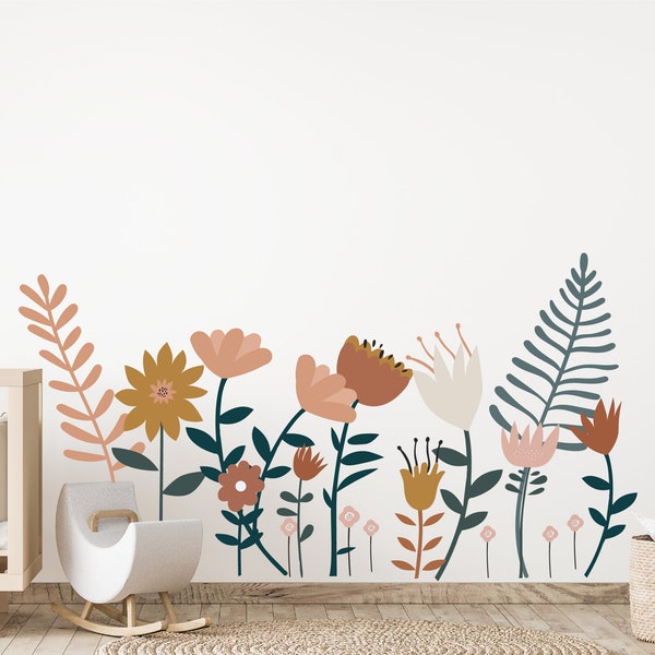 Vinyl Wall Decals Flowers - Etsy