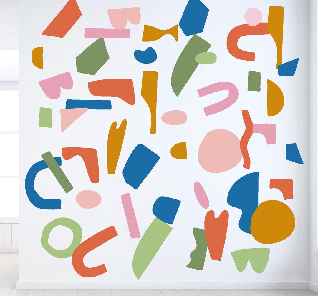 Geometric Shape Wall Decals - Etsy