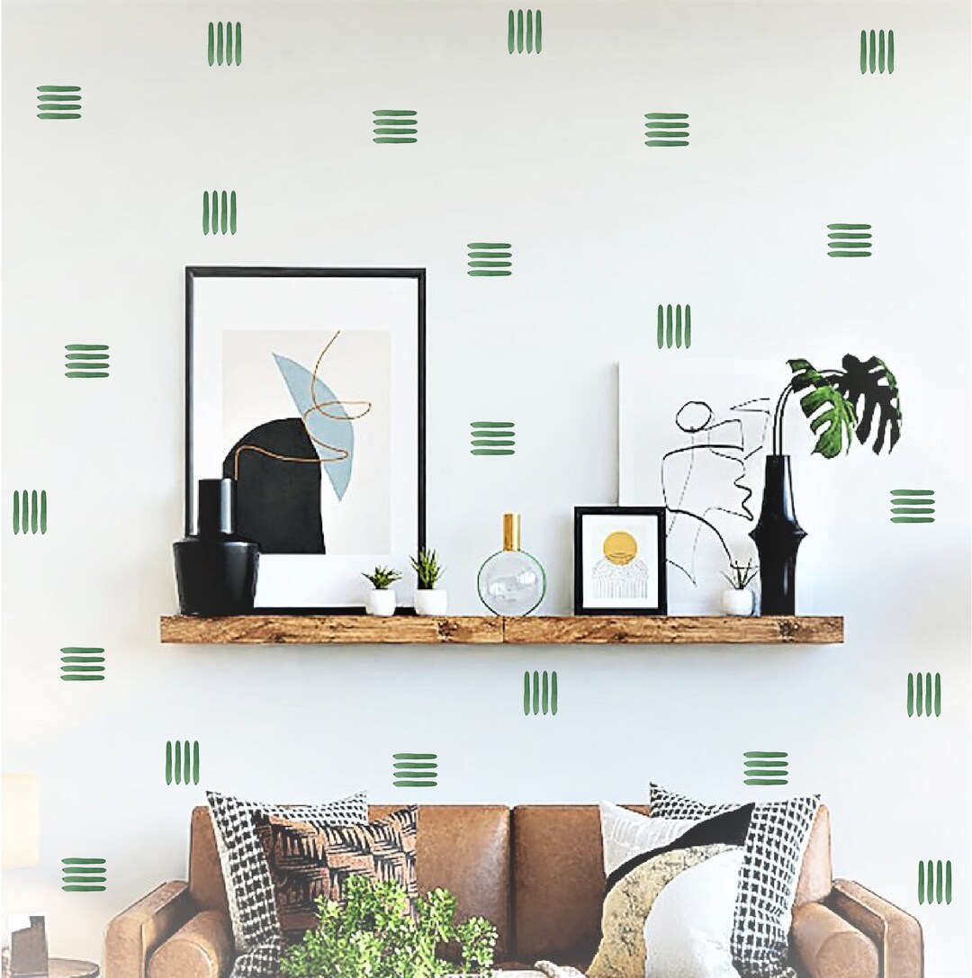 Watercolor Stripe Wall Decals - Removable Nursery Decor - Etsy