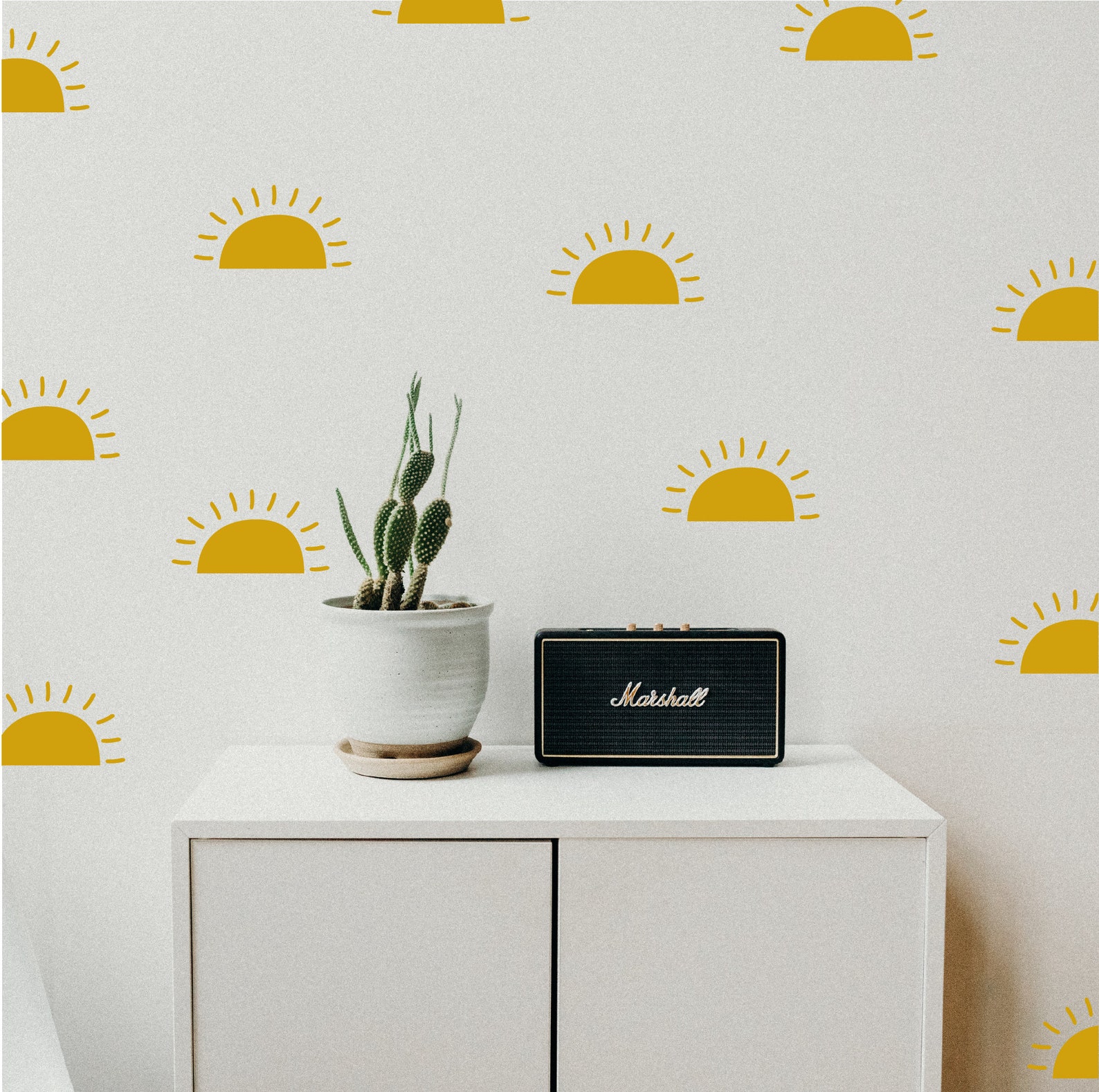 Wall Decal - Boho Sun - Sun Wall Sticker - Etsy