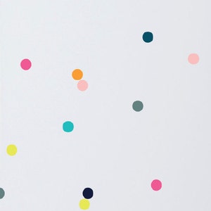 Rainbow Dot Wall Decals – Colorful Wall Polka Dots – Peel and Stick ...