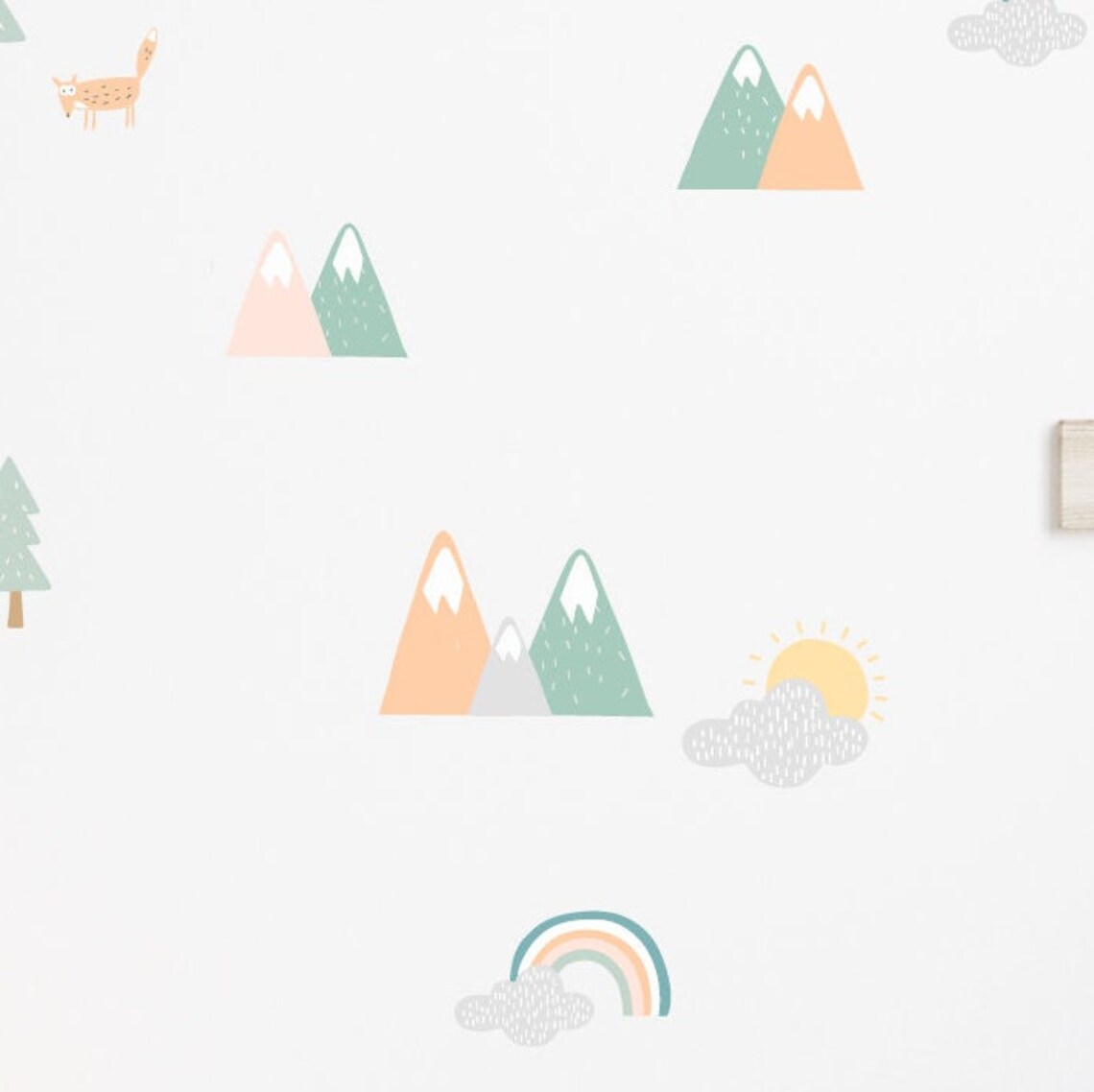 Wall Decals Magical Rainbow Woodland Forest Nursery Kids - Etsy