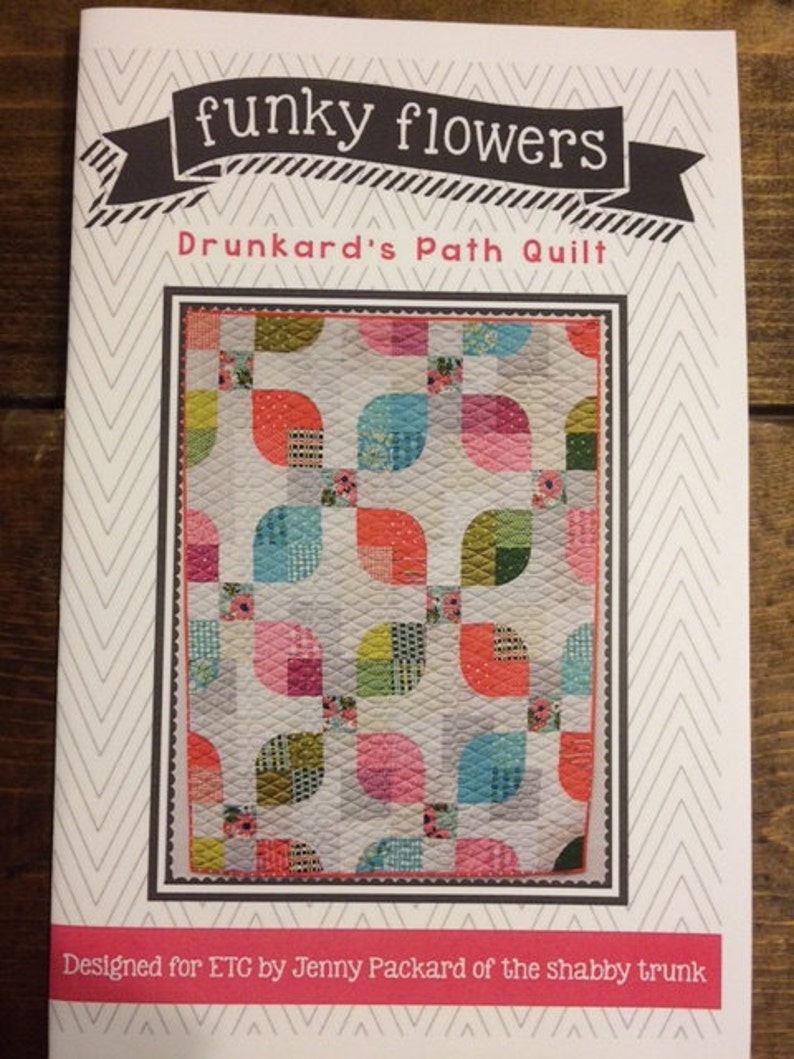 STPQ7 Funky Flowers Quilt Pattern paper - Etsy